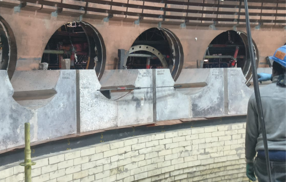 Blast Furnace refractory supply and installation supervision