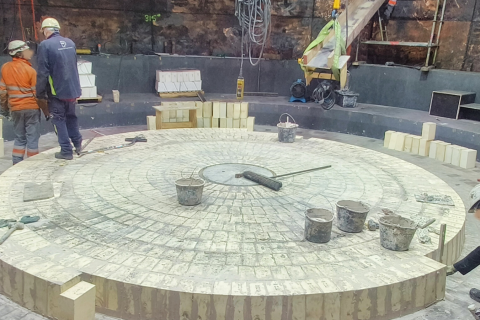 Blast Furnace refractory supply and installation supervision