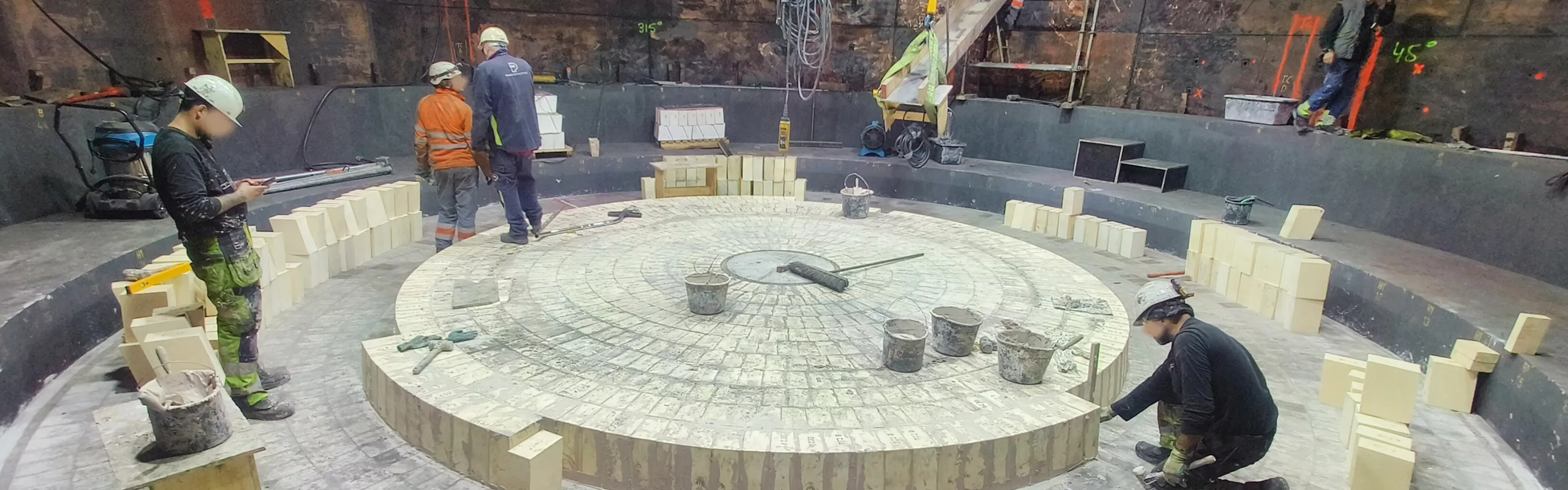 Blast Furnace refractory supply and installation supervision